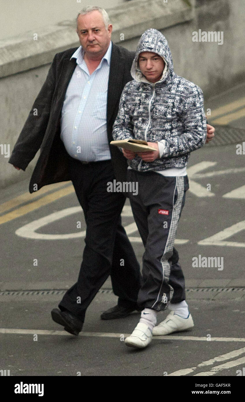 Stabbing deaths remand hearing Stock Photo - Alamy