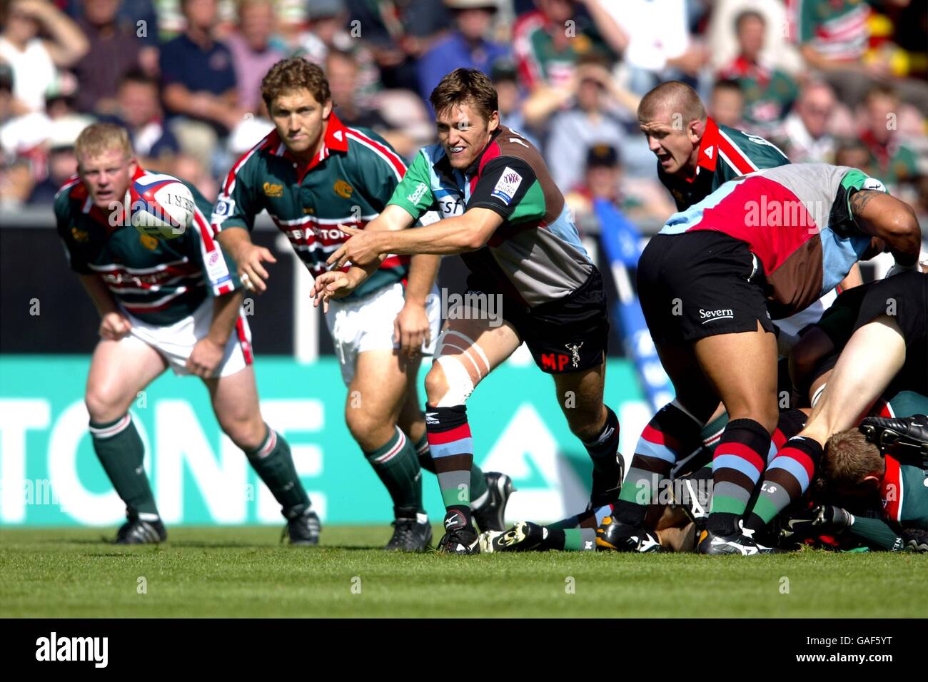 Nec harlequins matthew powell launches another attack hi-res stock ...