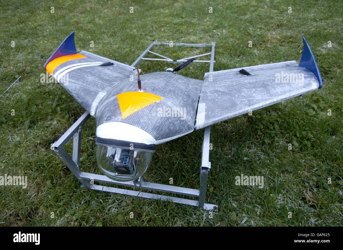 A prototype Unmanned Airborne Vehicle (UAV) which the Strathclyde ...