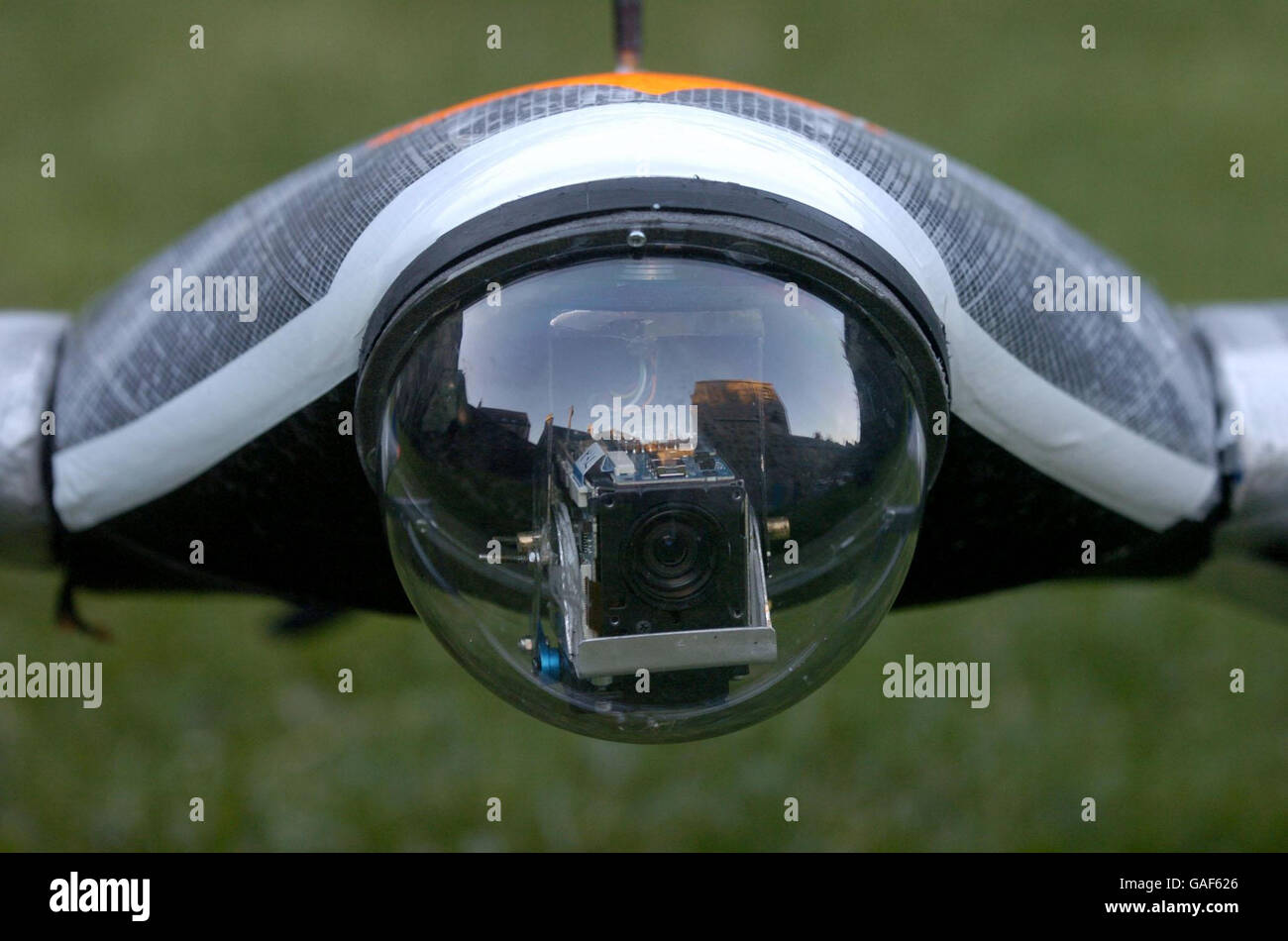 A prototype Unmanned Airborne Vehicle (UAV) which the Strathclyde ...