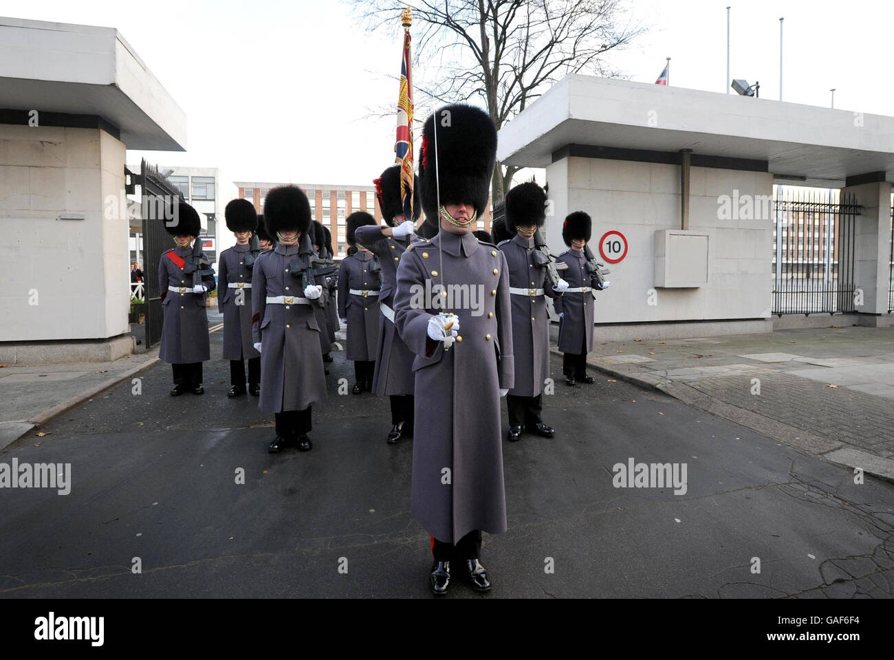 Coldstream guards leave their base hi-res stock photography and images ...