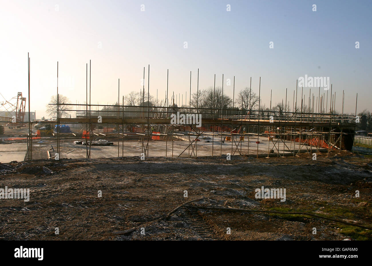 Redevelopment of the old paddock at epsom downs racecourse hi-res stock ...