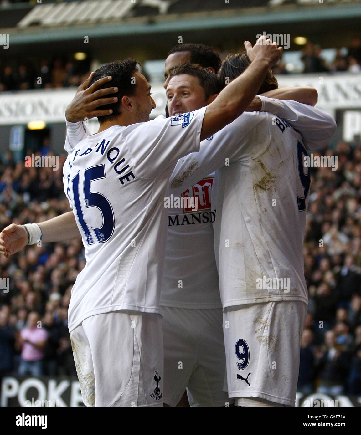 Tottenham Hotspur's Dimitar Berbatov celebrates scoring his sides first ...