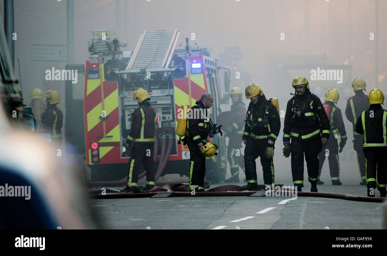 Fire at the Royal Marsden Hospital Stock Photo - Alamy