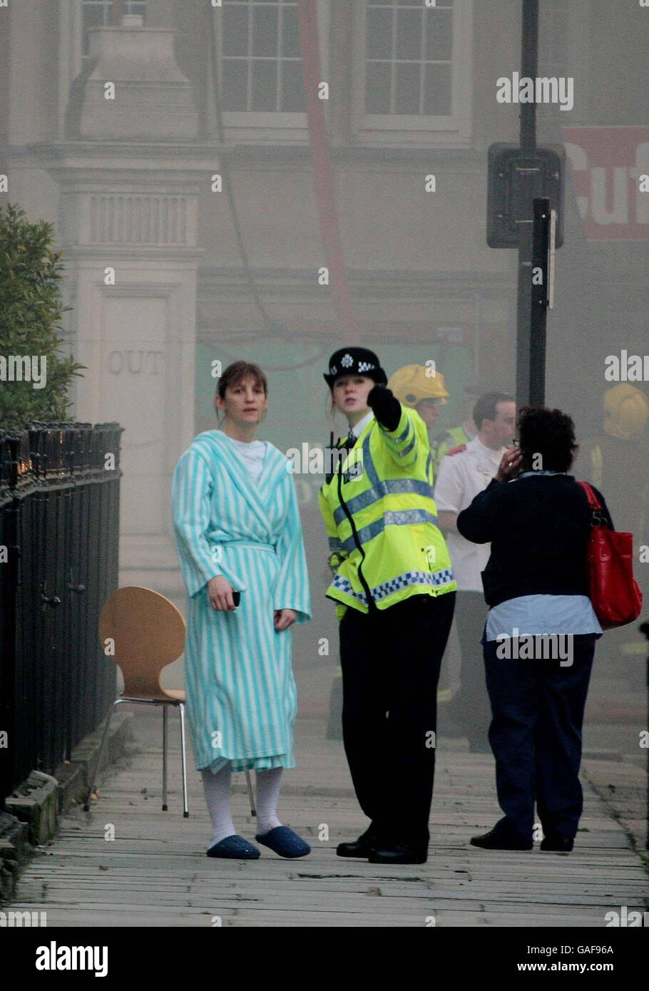 Fire at the Royal Marsden Hospital Stock Photo - Alamy