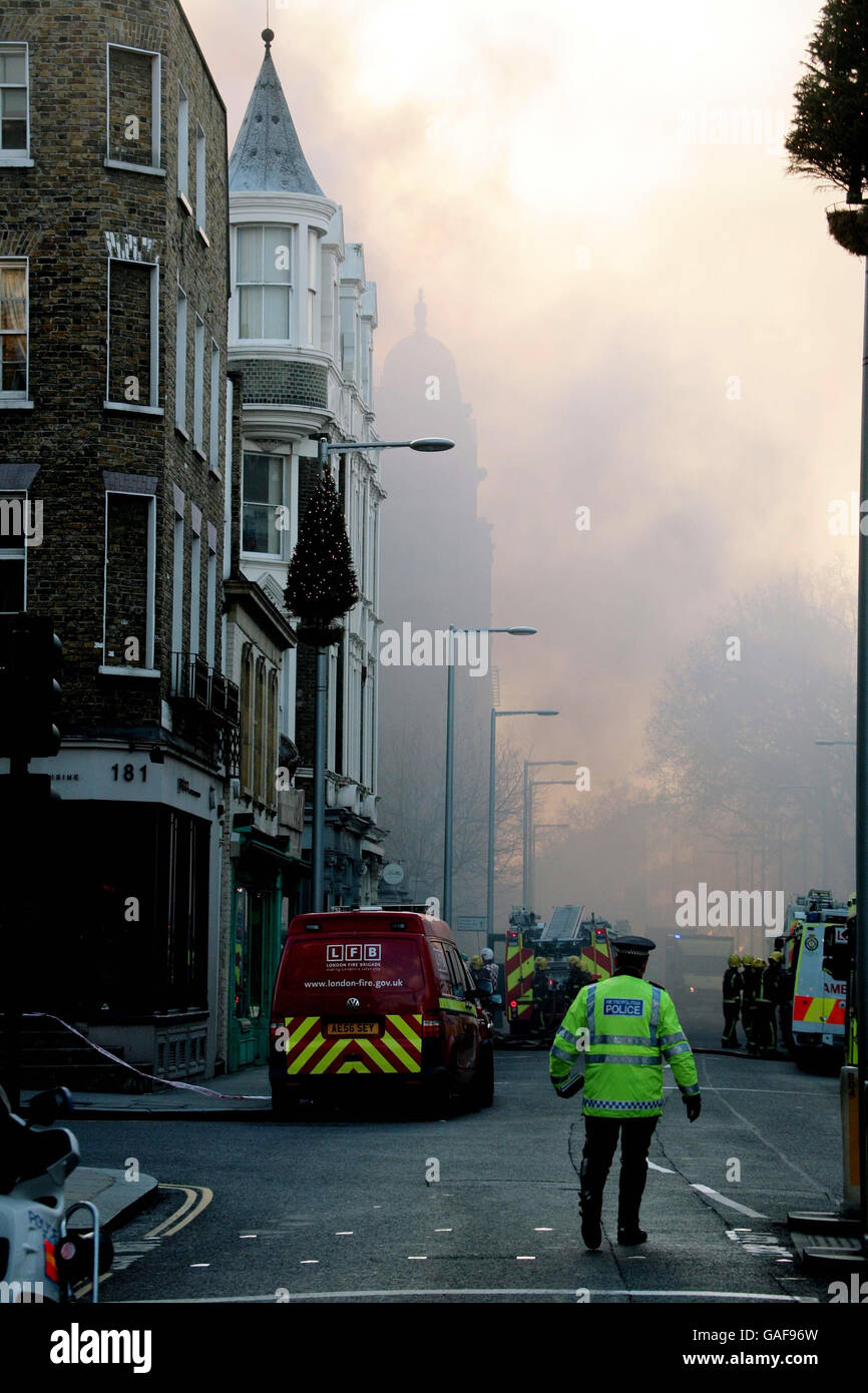 Fire at the Royal Marsden Hospital Stock Photo - Alamy