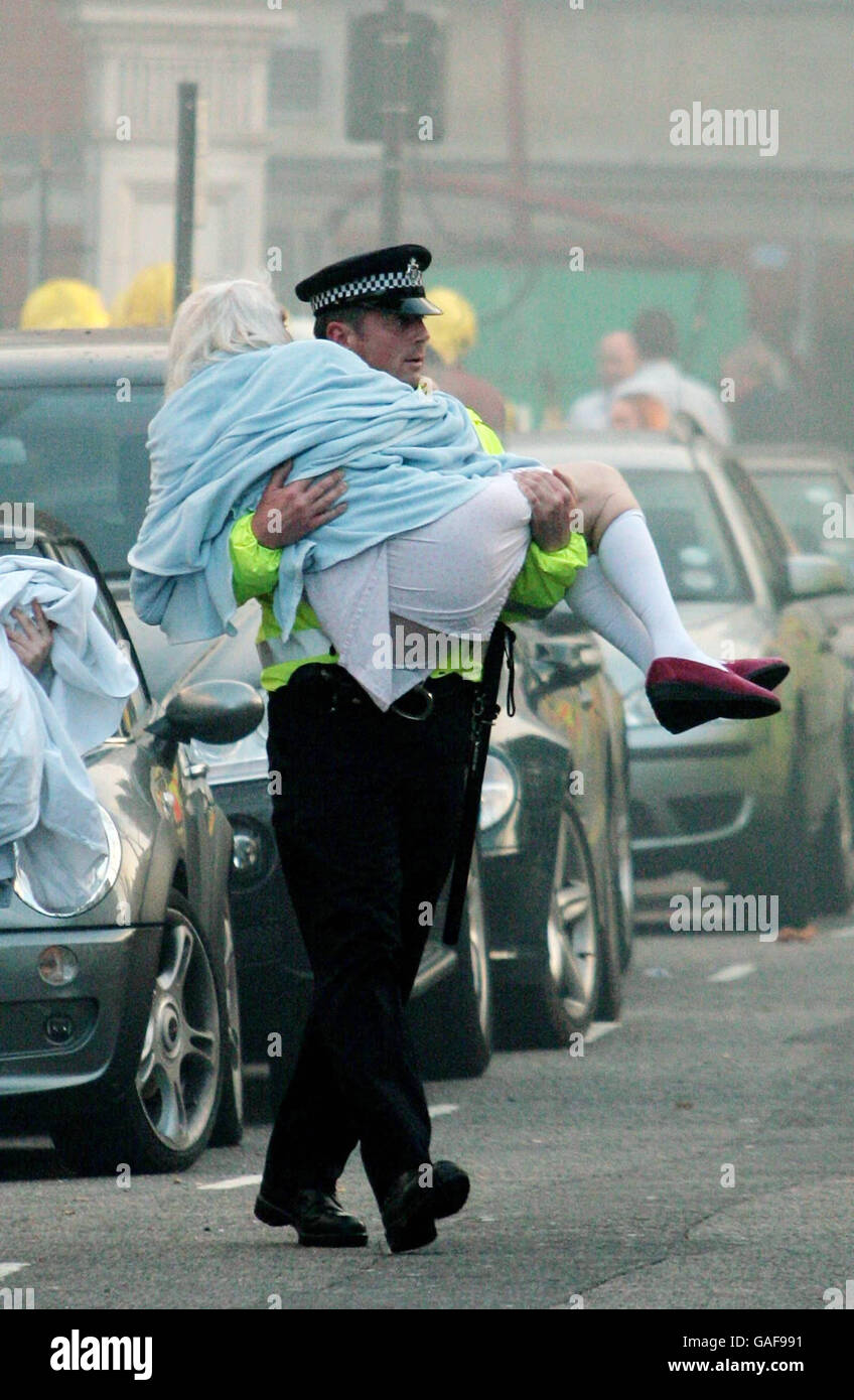 Fire at the Royal Marsden Hospital. The blaze at the Royal Marsden ...
