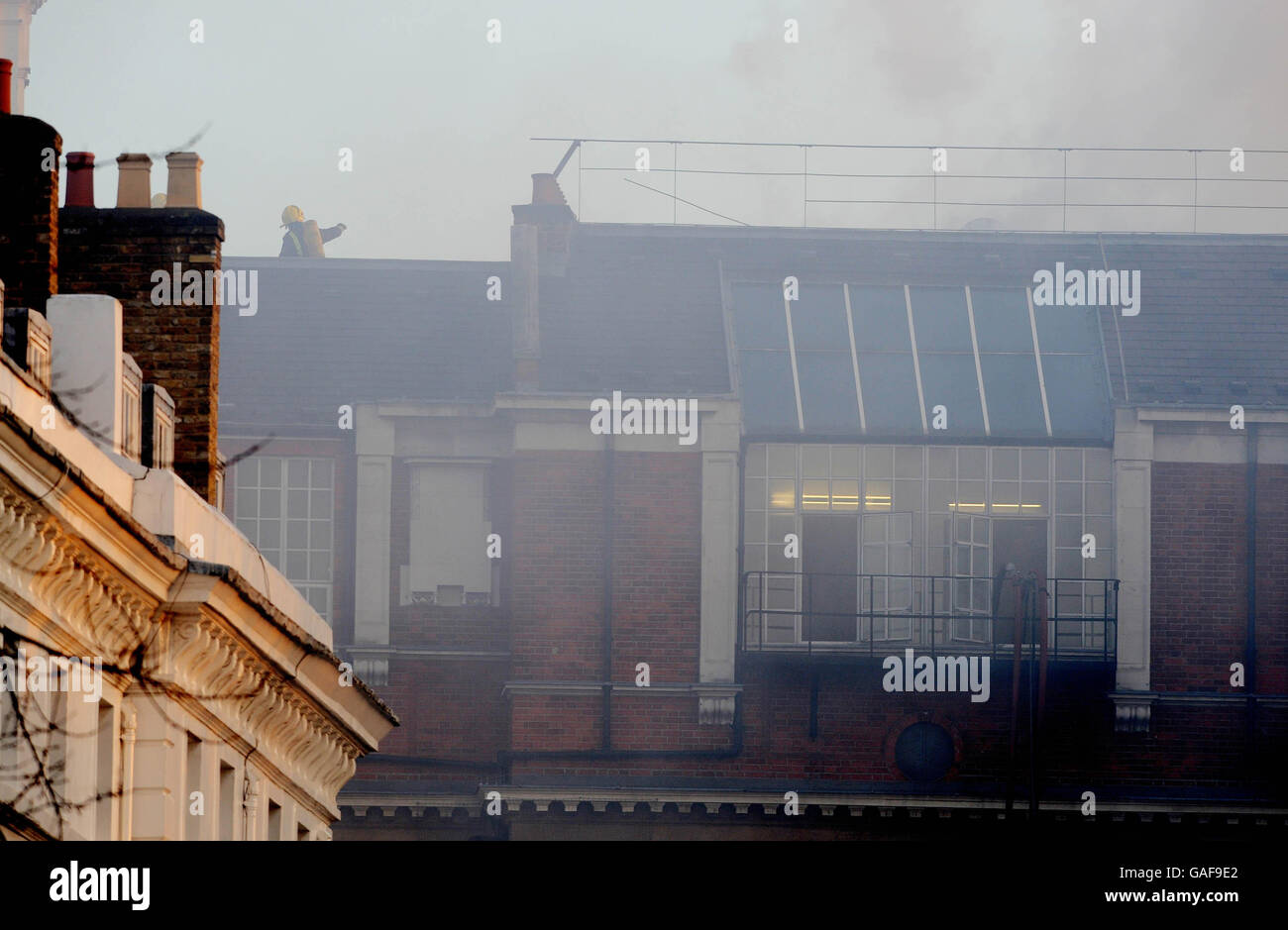 Fire at the Royal Marsden Hospital Stock Photo - Alamy