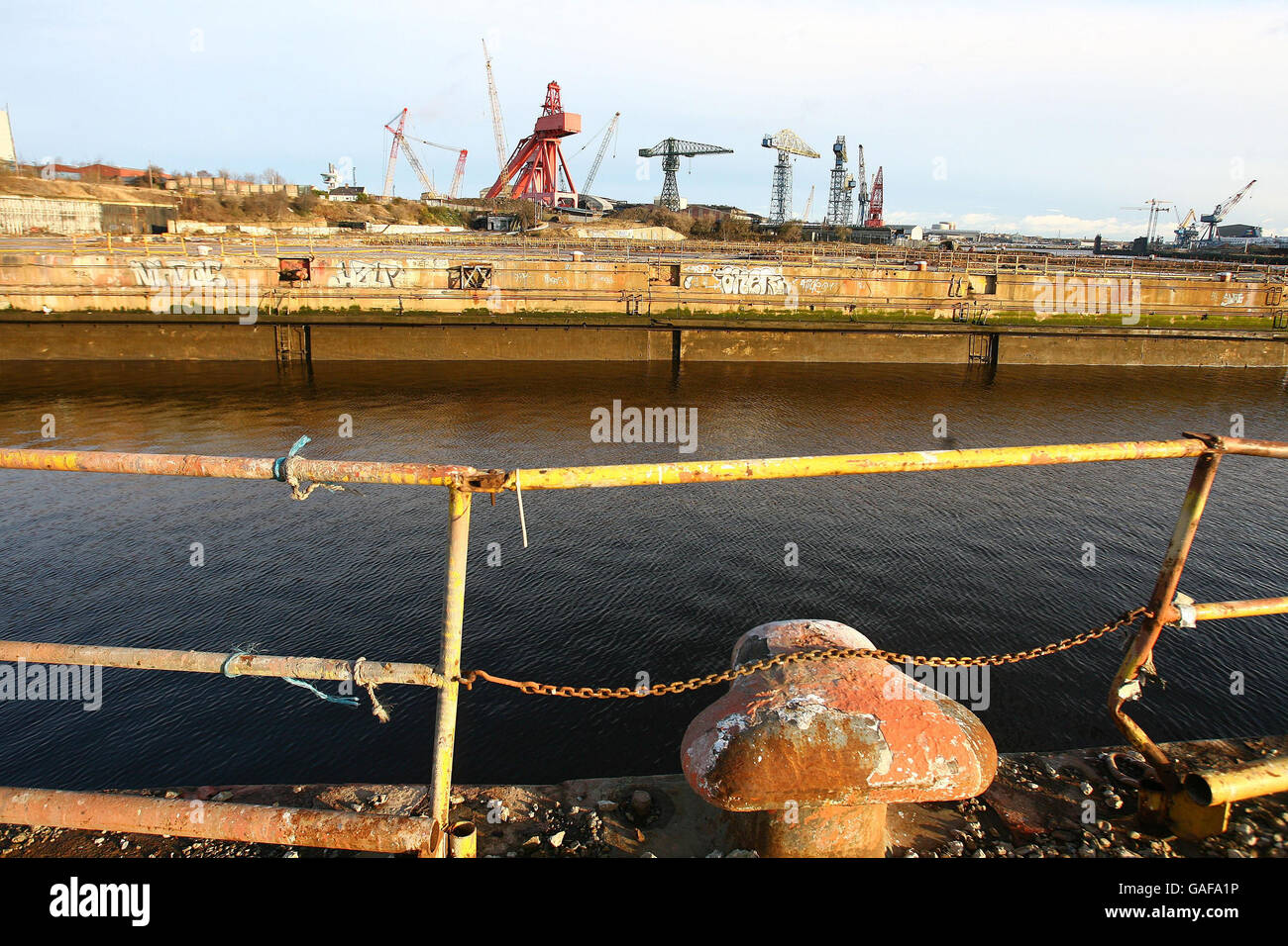 Swan Hunter shipyard Stock Photo - Alamy