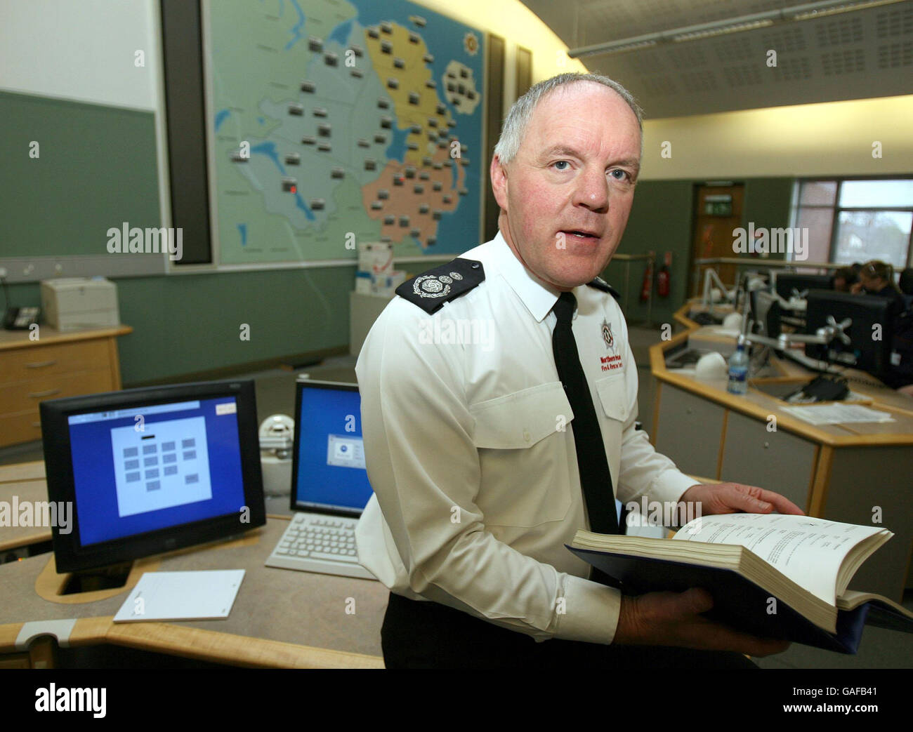 Ulster Fire chief Stock Photo - Alamy