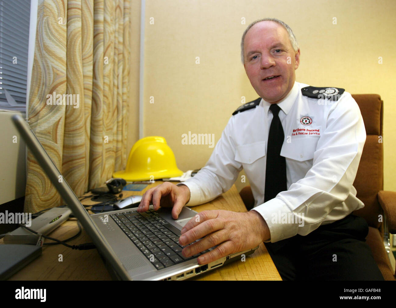 Ulster Fire chief Stock Photo - Alamy