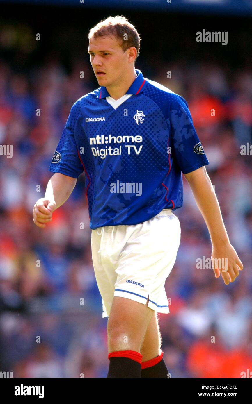 Rangers' Robert Malcolm during the match against Rangers Stock Photo ...