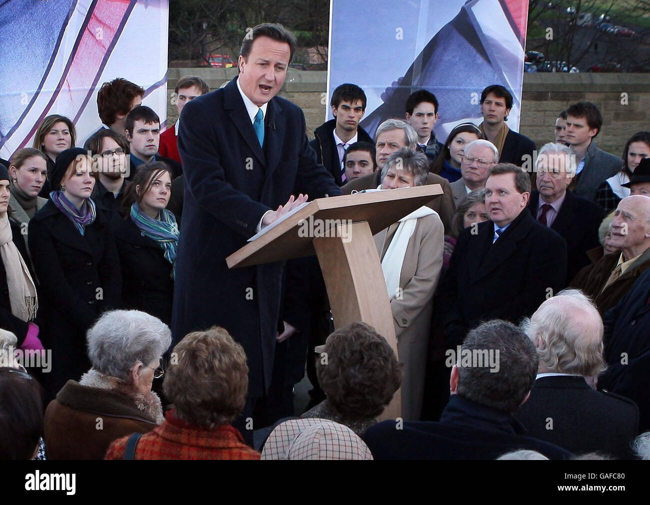 Cameron visits Edinburgh Stock Photo - Alamy