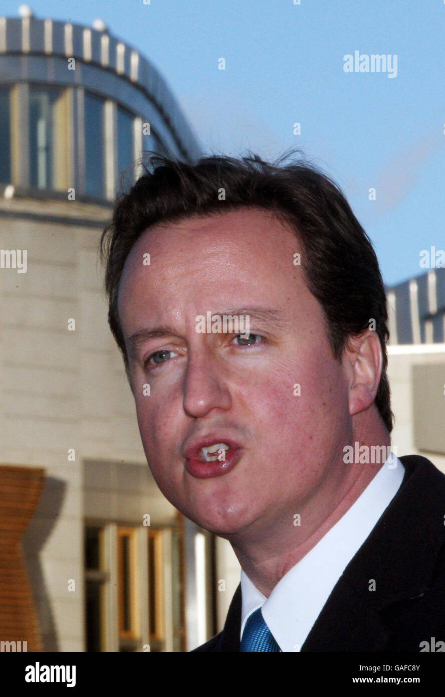 Cameron visits Edinburgh Stock Photo - Alamy