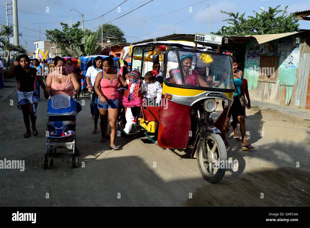 Motokar - Festival on the Day of San Pedro in PUERTO PIZARRO ...
