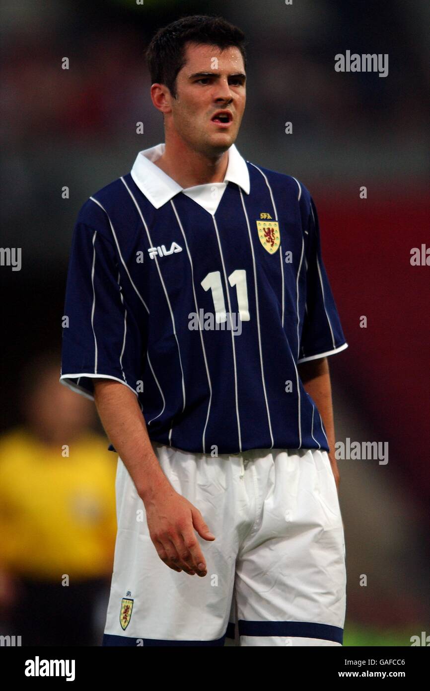 Scotland's Steven Thompson in action during his team's 1-0 defeat ...