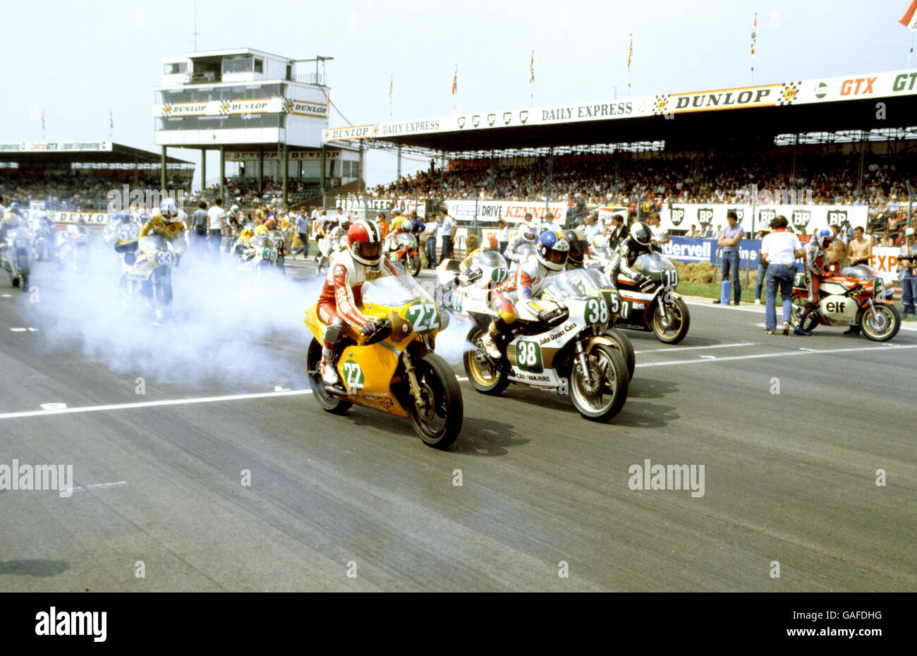 Motor Racing - 250cc British Grand Prix. Action from the start of the ...