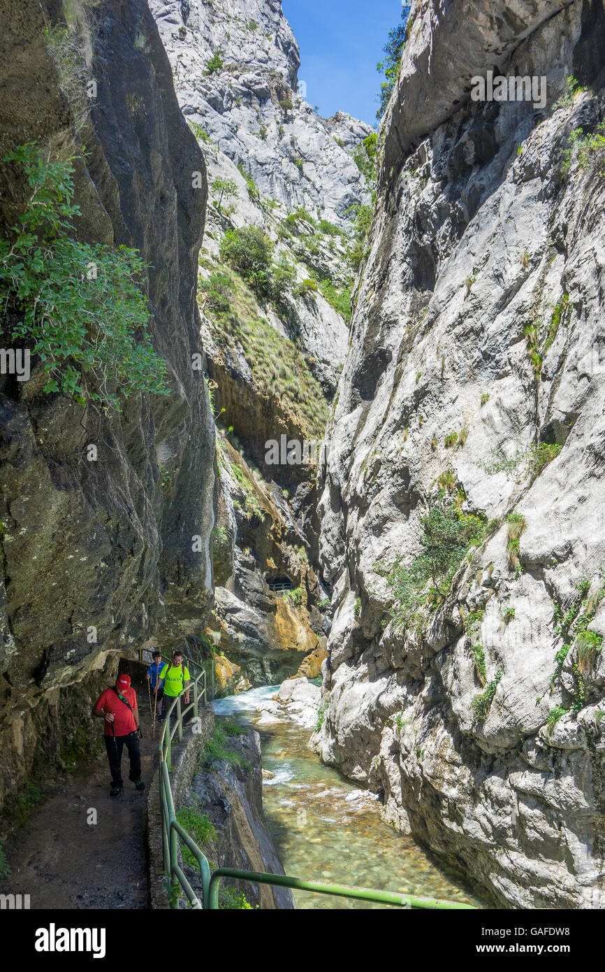 Spain, Leon, Picos de Europa, Cares gorge Stock Photo - Alamy