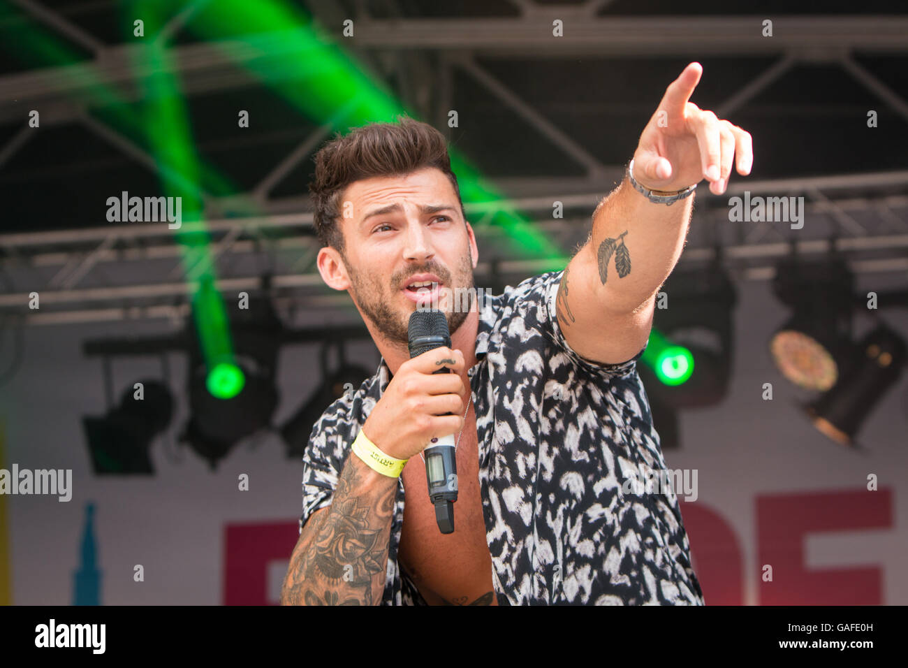 Jake Quickenden at Pride in London 2016 Stock Photo - Alamy