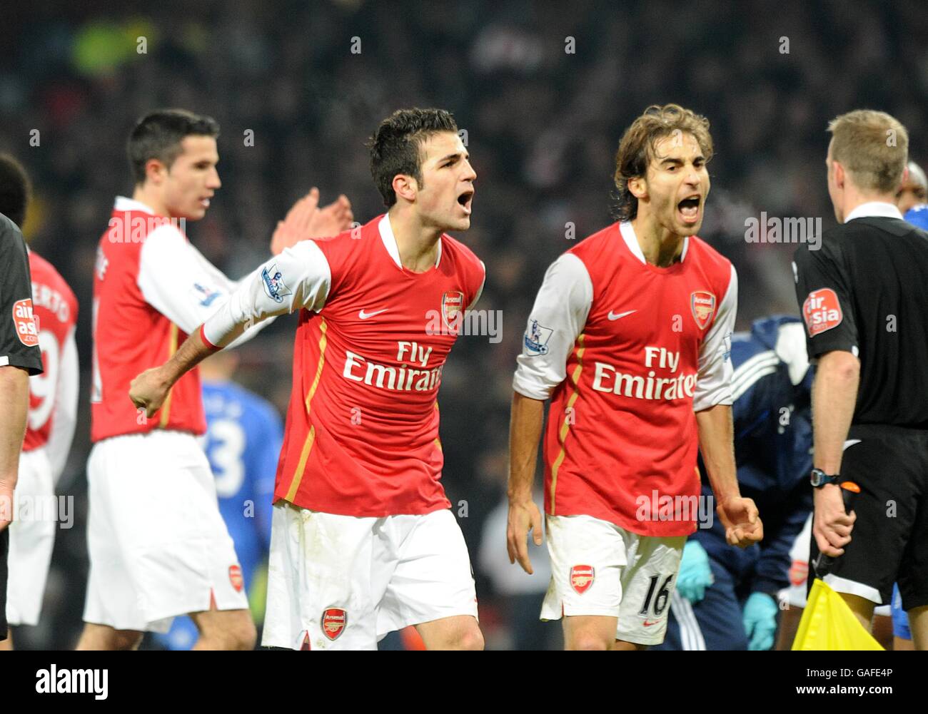 Mathieu flamini and francesc fabregas hi-res stock photography and ...