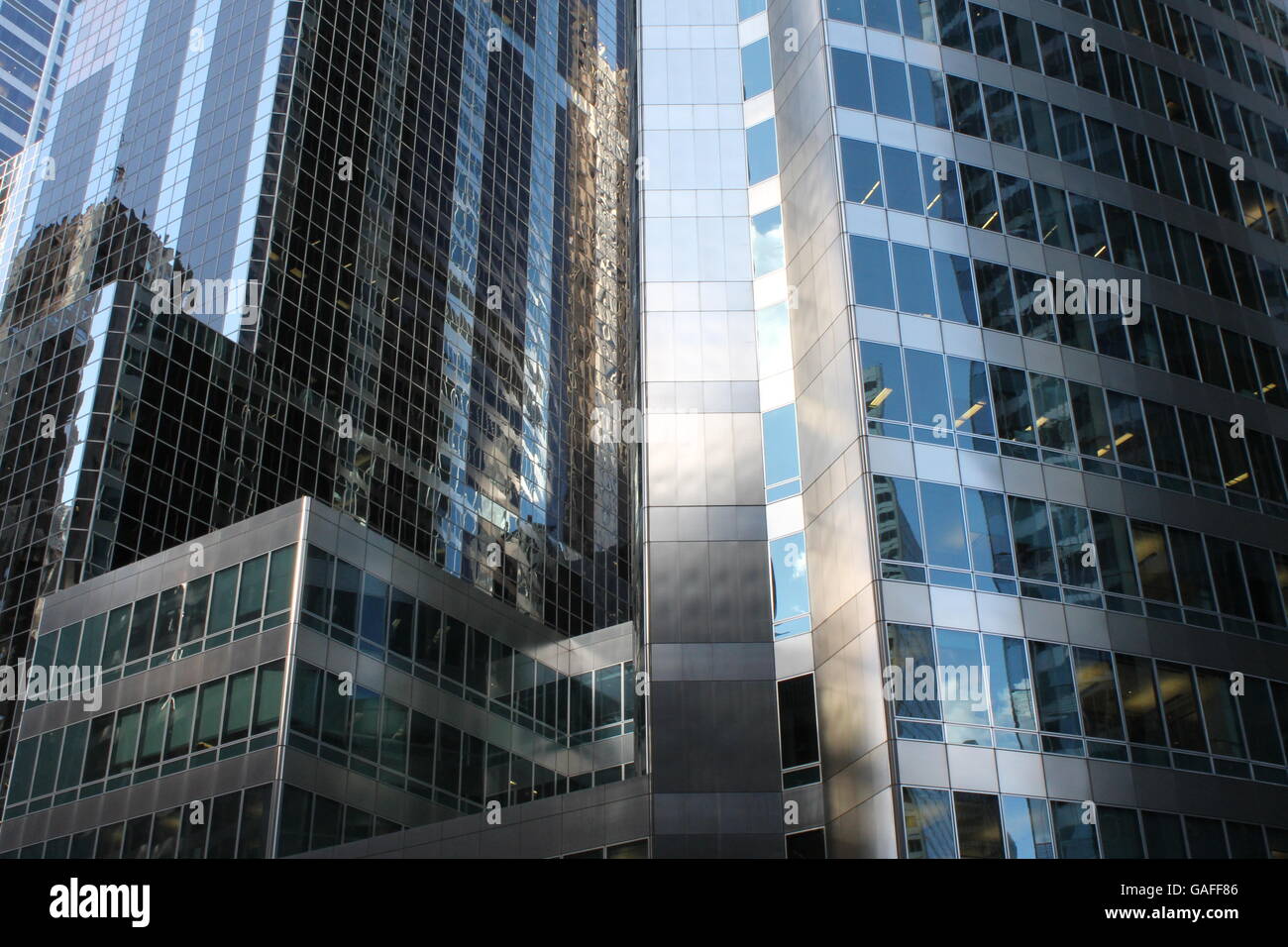 Shiny tall buildings in downtown hi-res stock photography and images ...