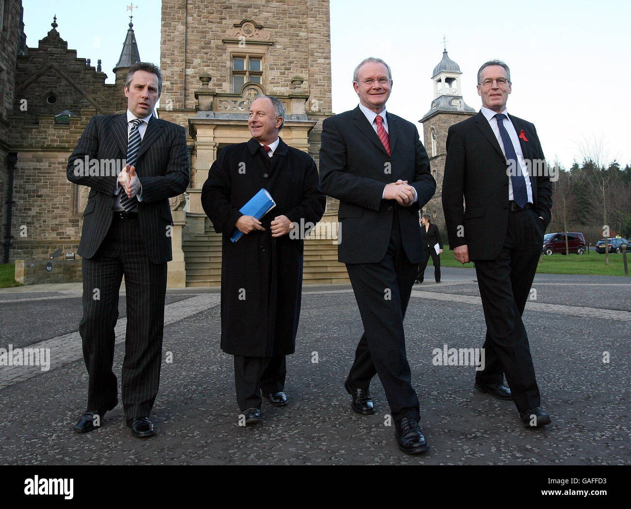 Ian paisley junior left and gerry kelly right hi-res stock photography ...