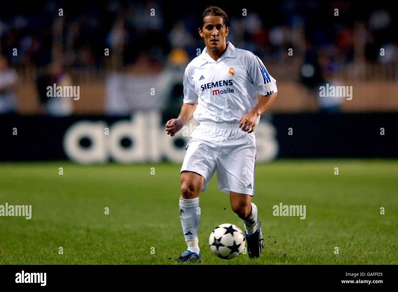 Soccer - UEFA Super Cup - Final - Real Madrid v Feyenoord. Michel ...