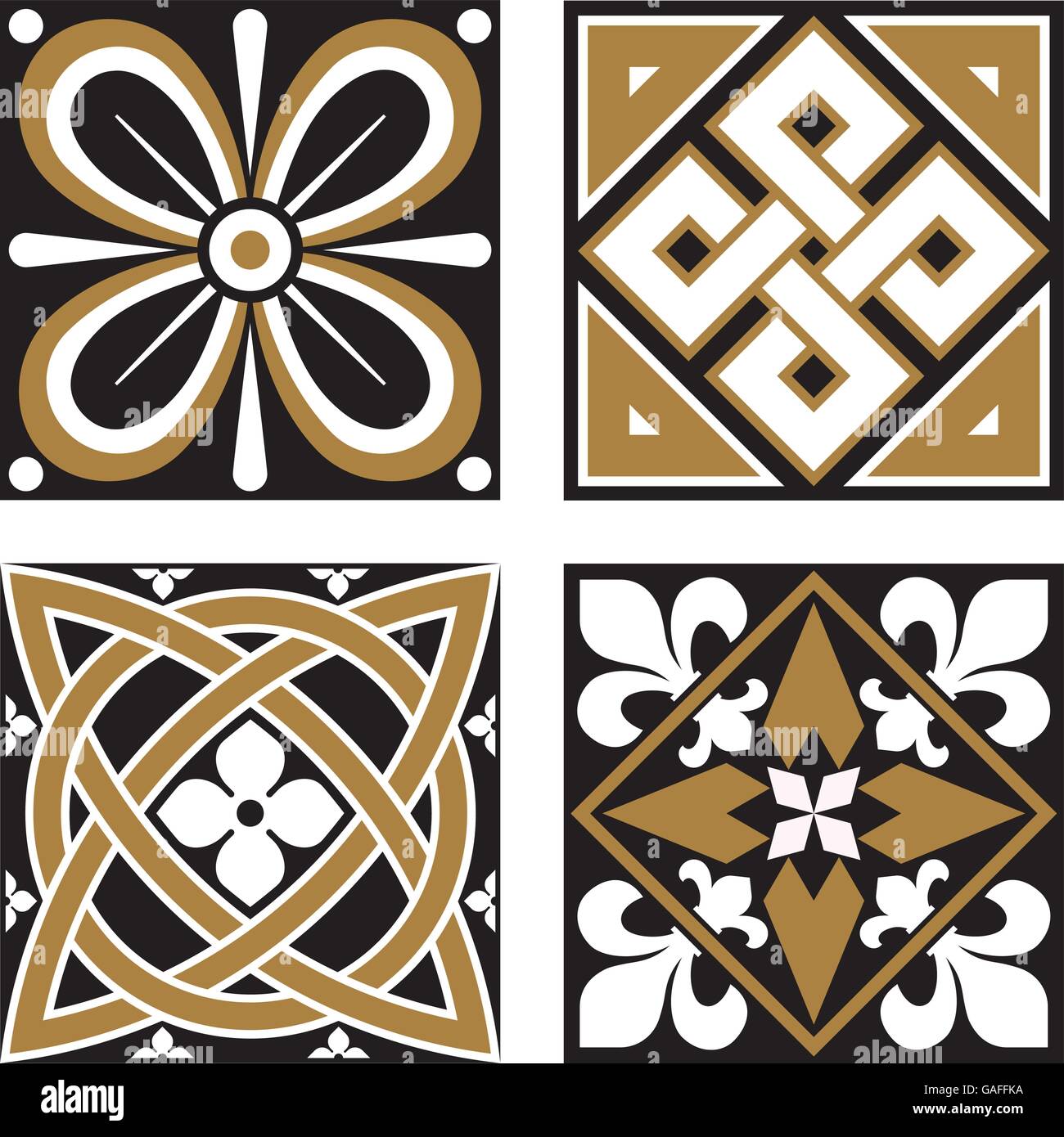 Vintage Ornamental Patterns Stock Vector Image & Art - Alamy