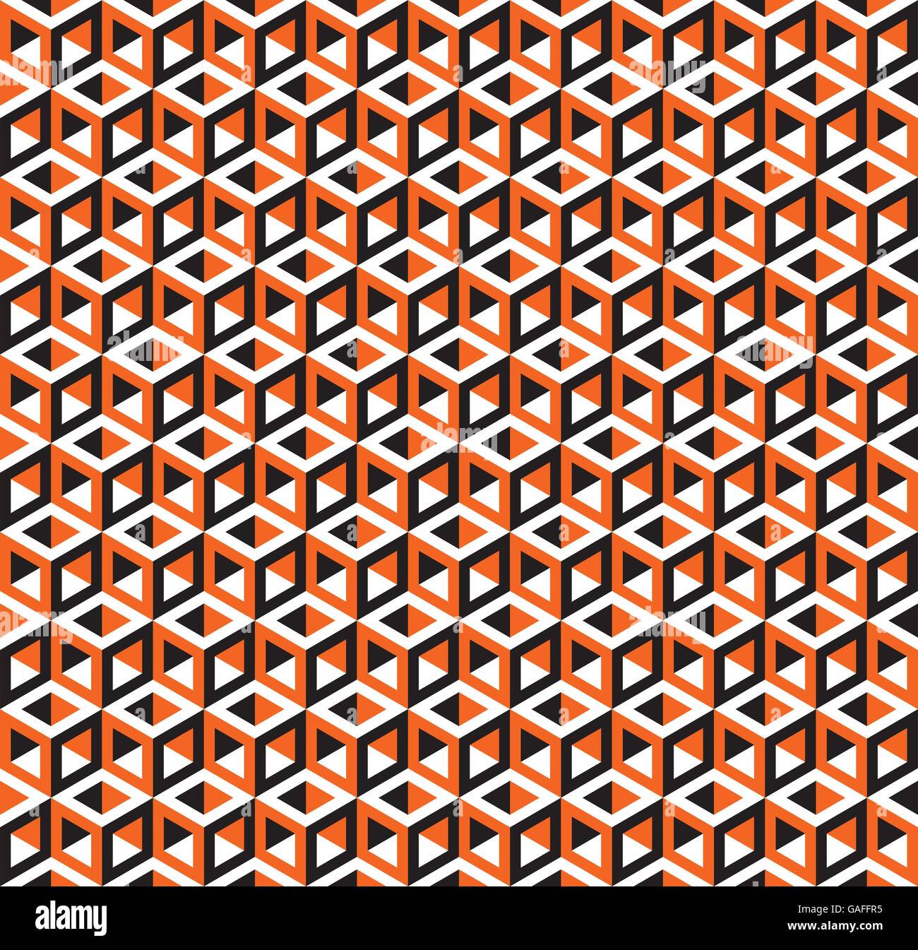 Seamless Abstract Geometric Cubes Optical Illusion Pattern Stock Vector ...