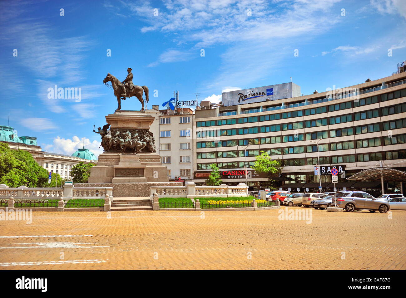 SOFIA, BULGARIA - MAY 5: View of National Assembly Square in Sofia on ...