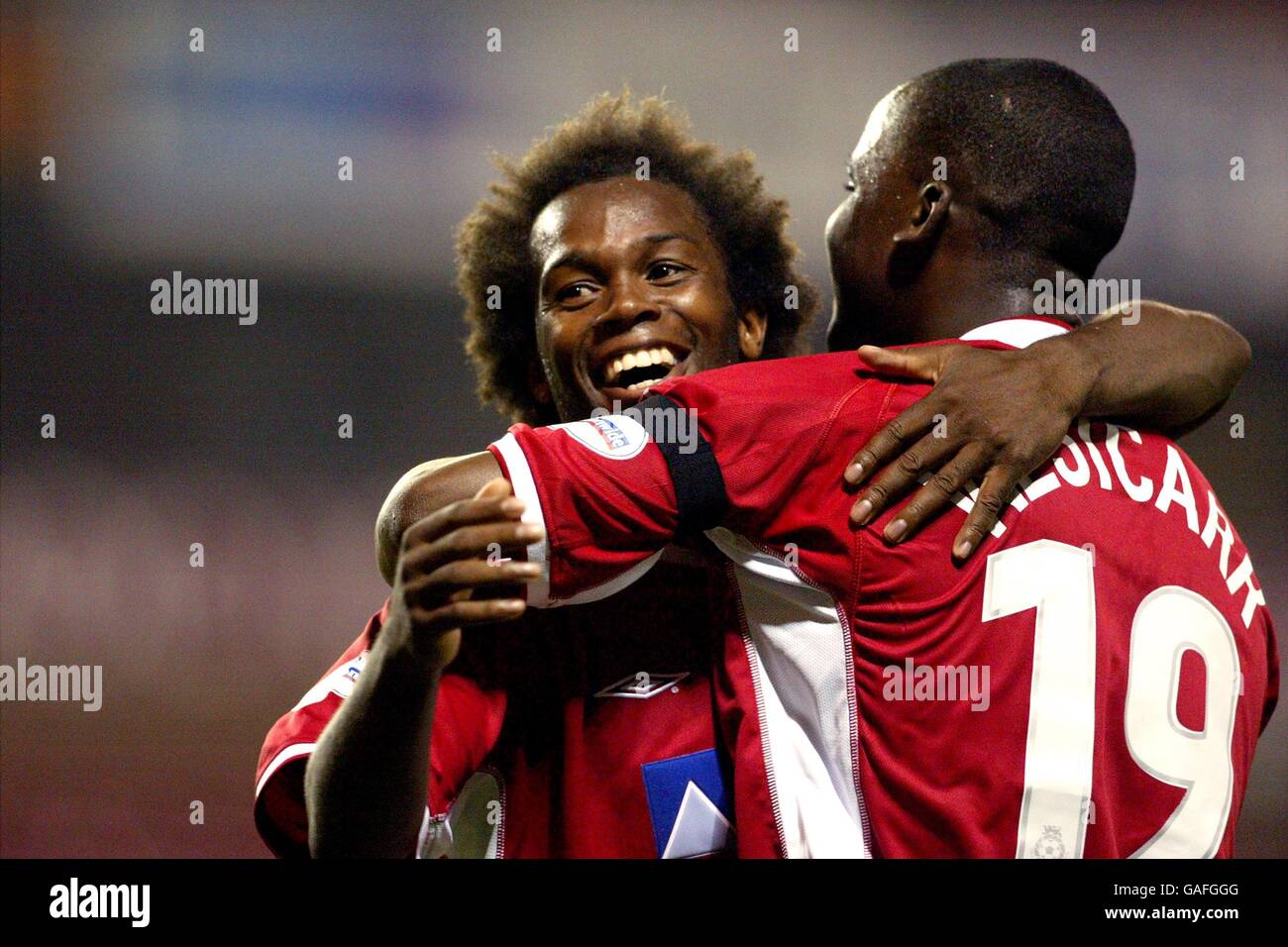 Nottingham Forest's David Johnson celebrates scoring the third goal ...