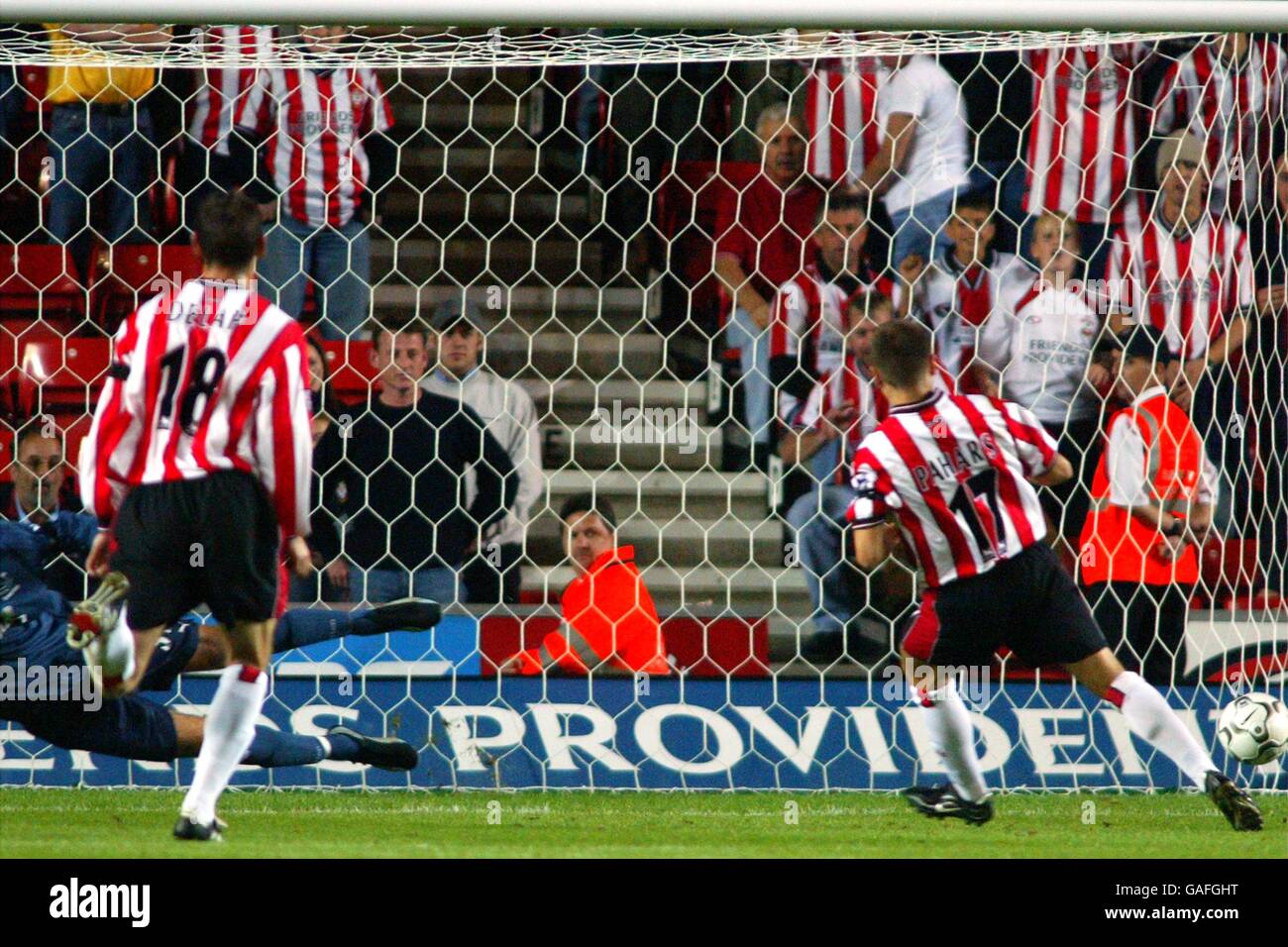 Southampton's Marian Pahars scores the winning goal from the penalty ...