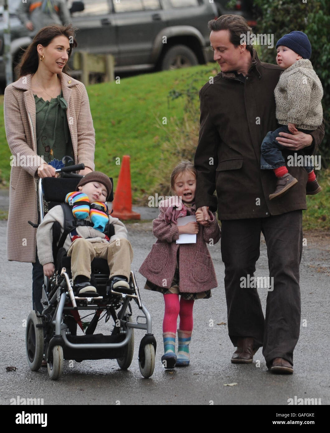 Cameron family in Oxfordshire Stock Photo - Alamy