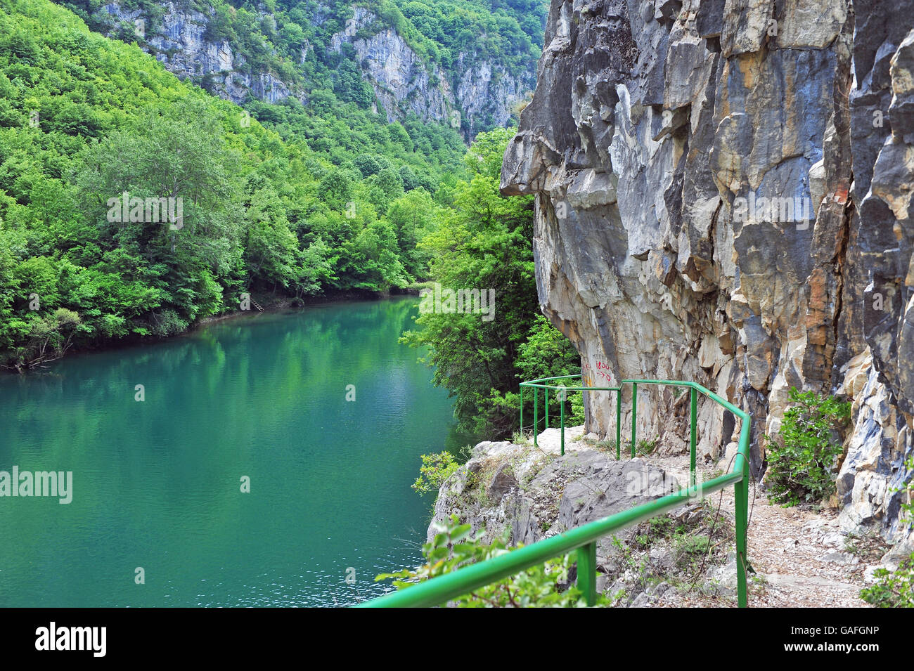 View of Canyon Matka in Macedonia Stock Photo - Alamy