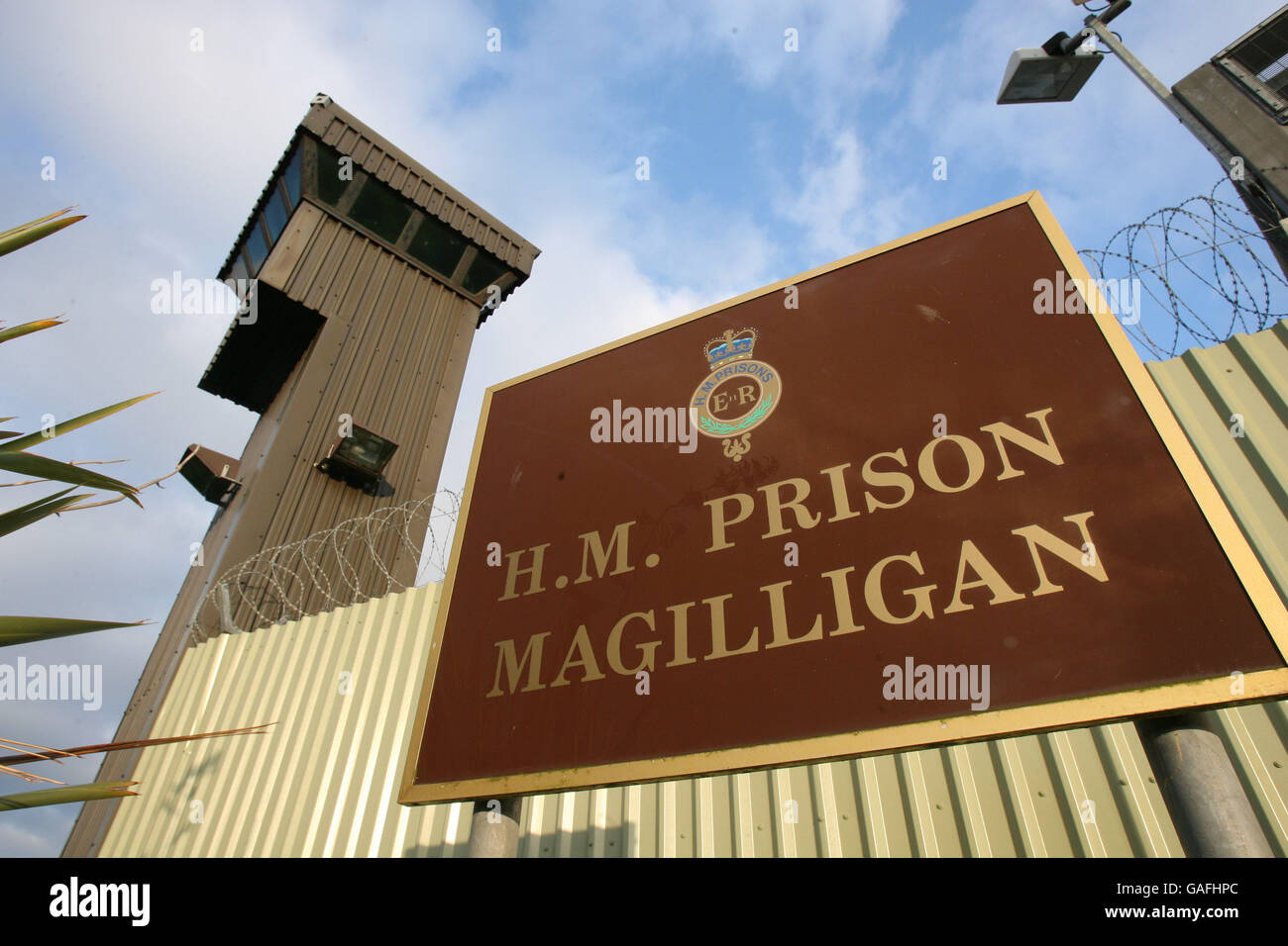 Magilligan Prison Feature Stock Photo - Alamy