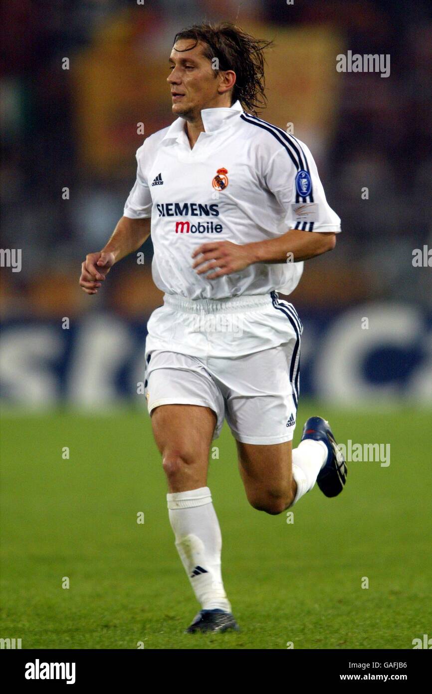 Real madrid v roma michel salgado hi-res stock photography and images ...