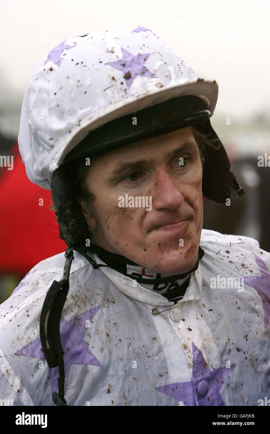 Horse Racing - Ludlow Racecourse. Jockey Tony McCoy rides Thunder Rock ...
