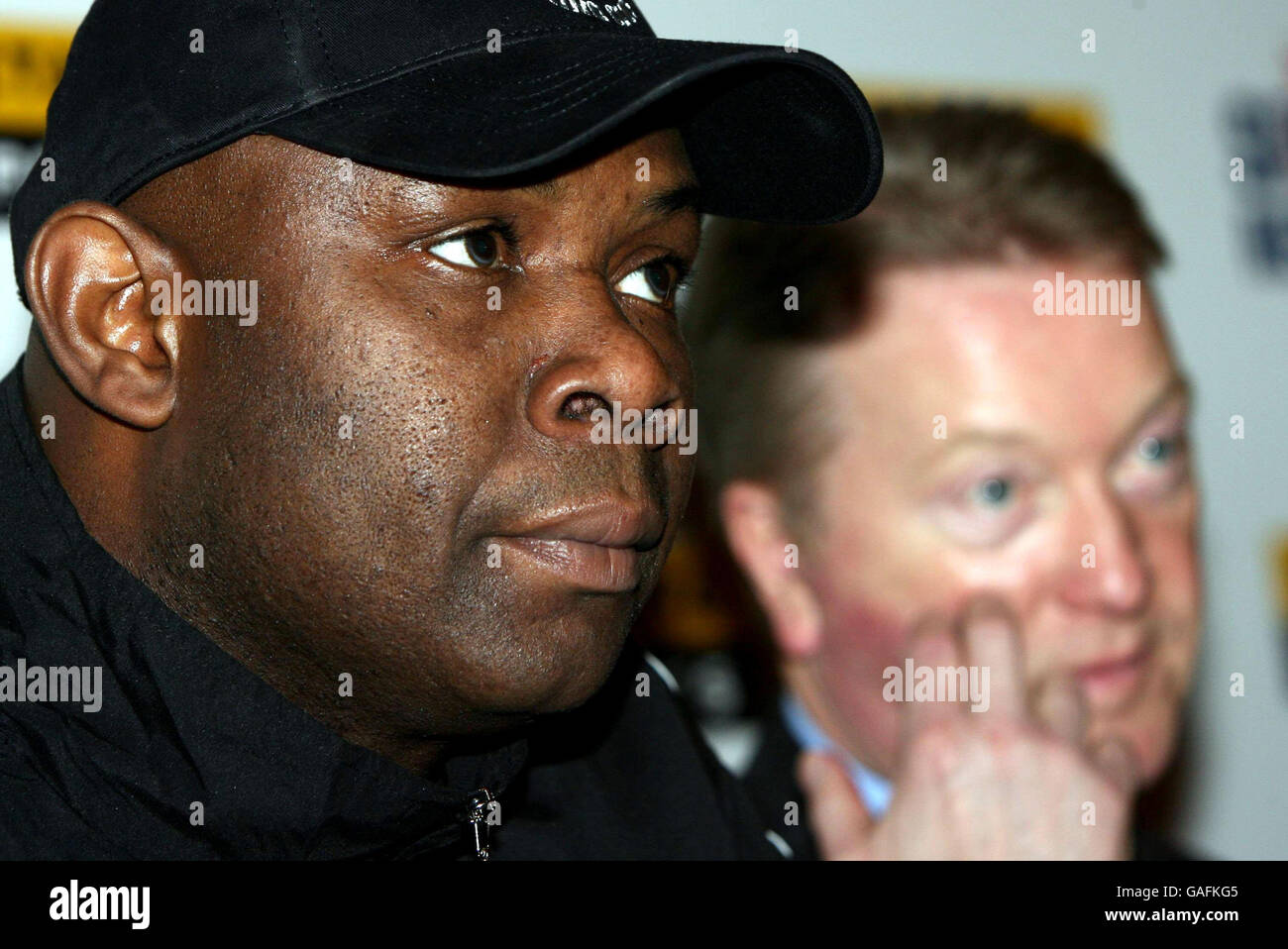 Heavyweight boxer Matt Skelton, with Promoter Frank Warren (right ...