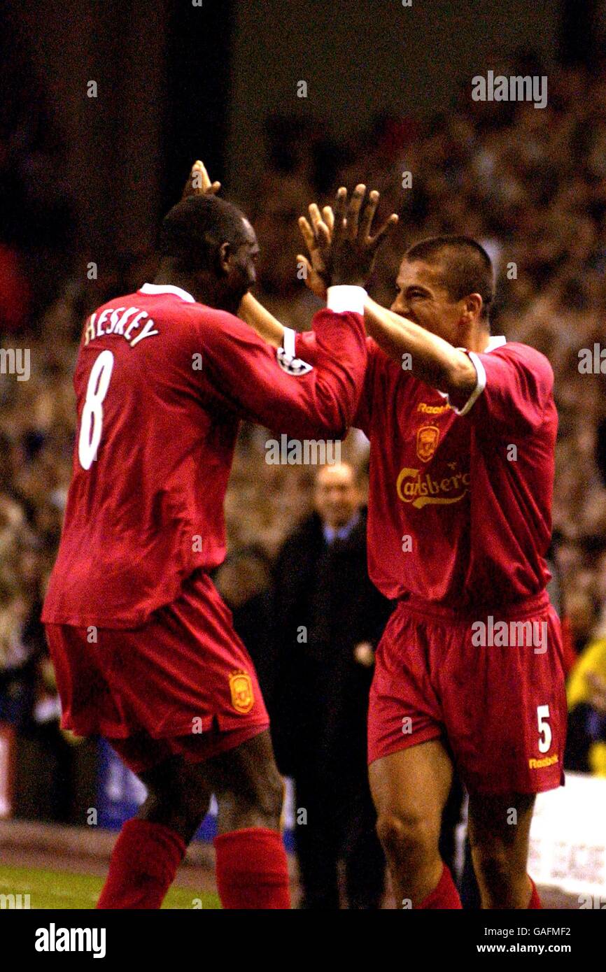 Milan baros celebrates hi-res stock photography and images - Alamy