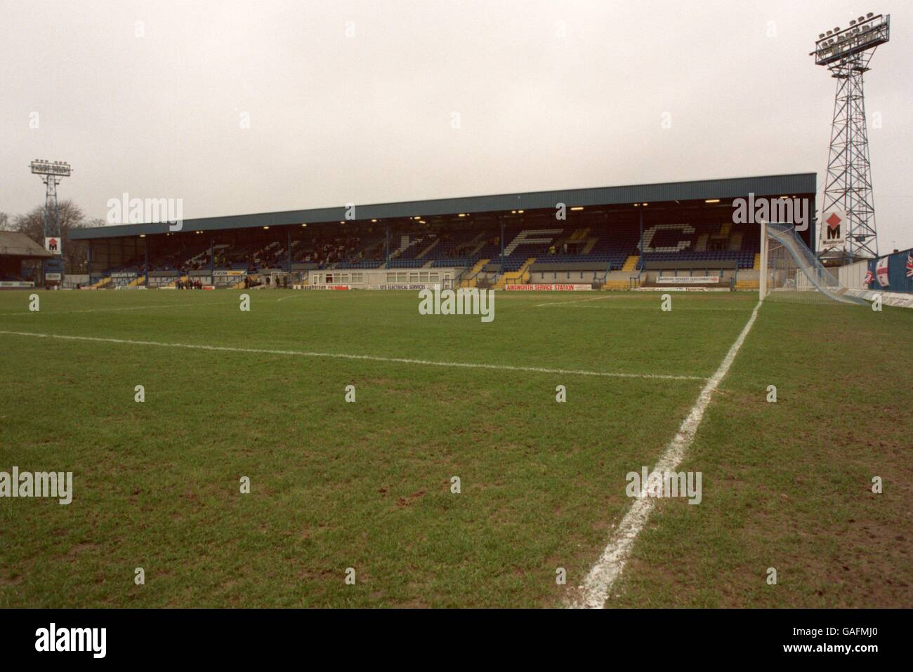 Soccer english league grounds gigg lane hi-res stock photography and ...