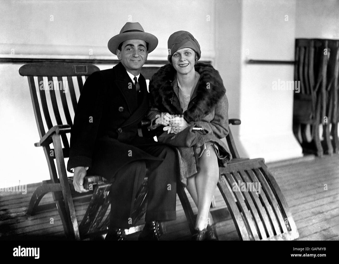 Arrives with his wife ellin mackay in southampton hi-res stock ...