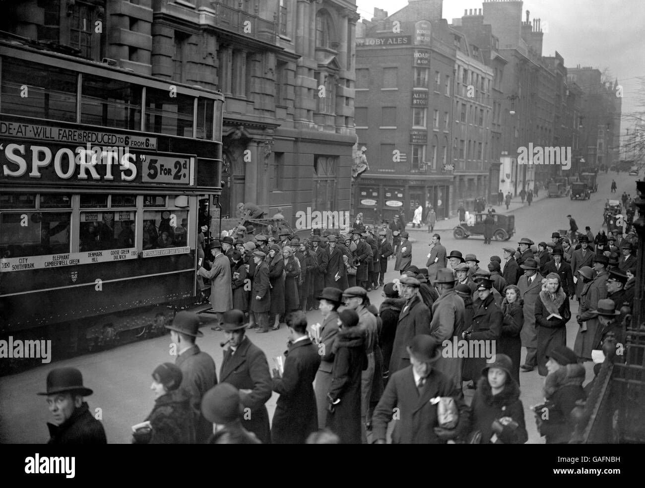 Bus strike london Black and White Stock Photos & Images - Alamy