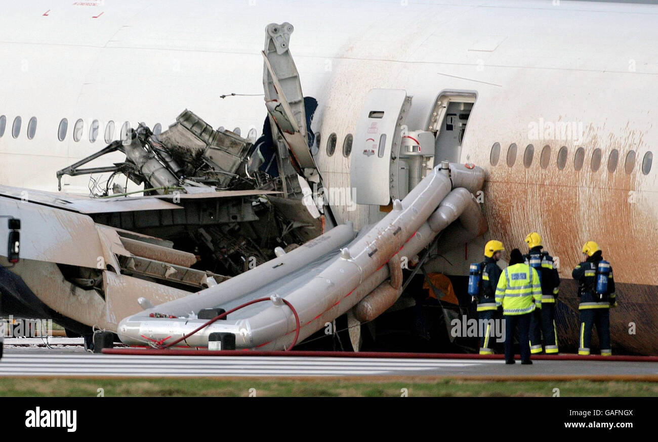 Heathrow airport incident Stock Photo - Alamy
