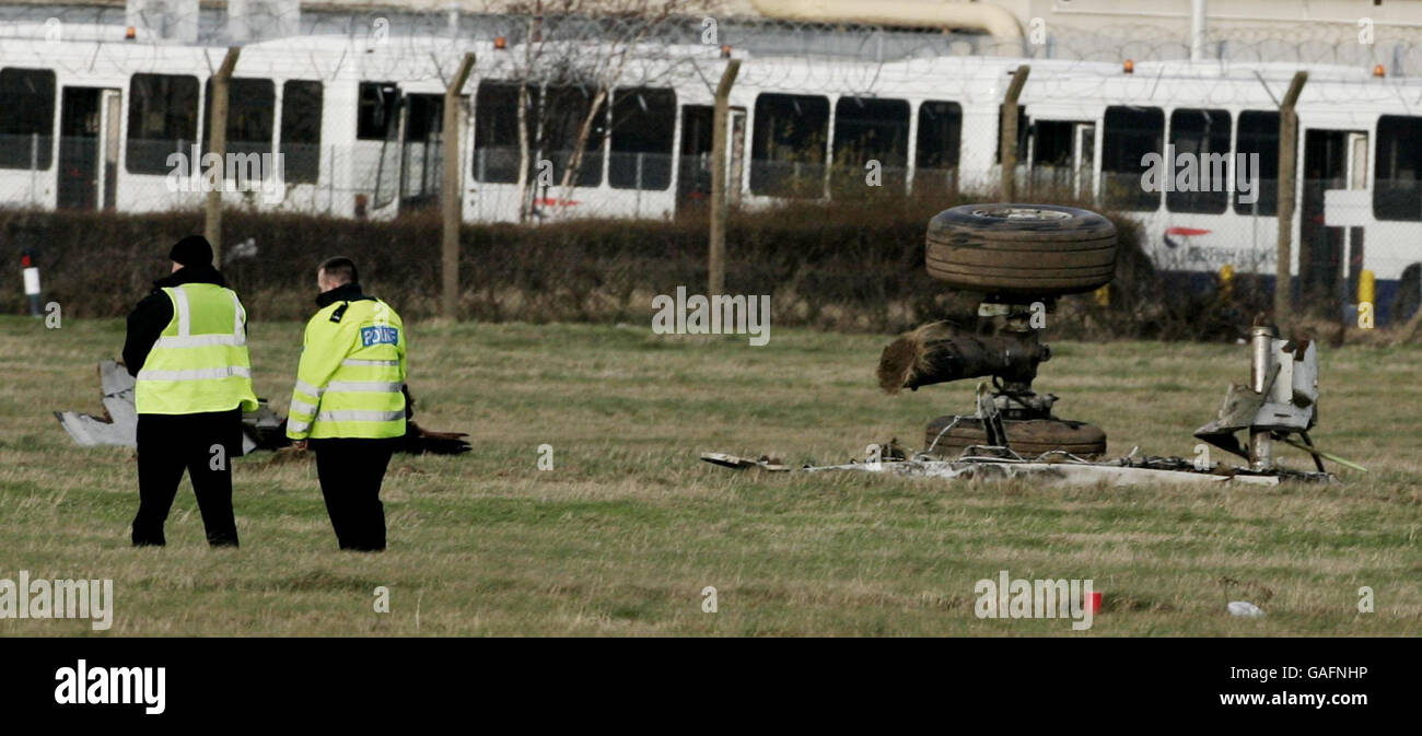 Heathrow airport incident Stock Photo - Alamy