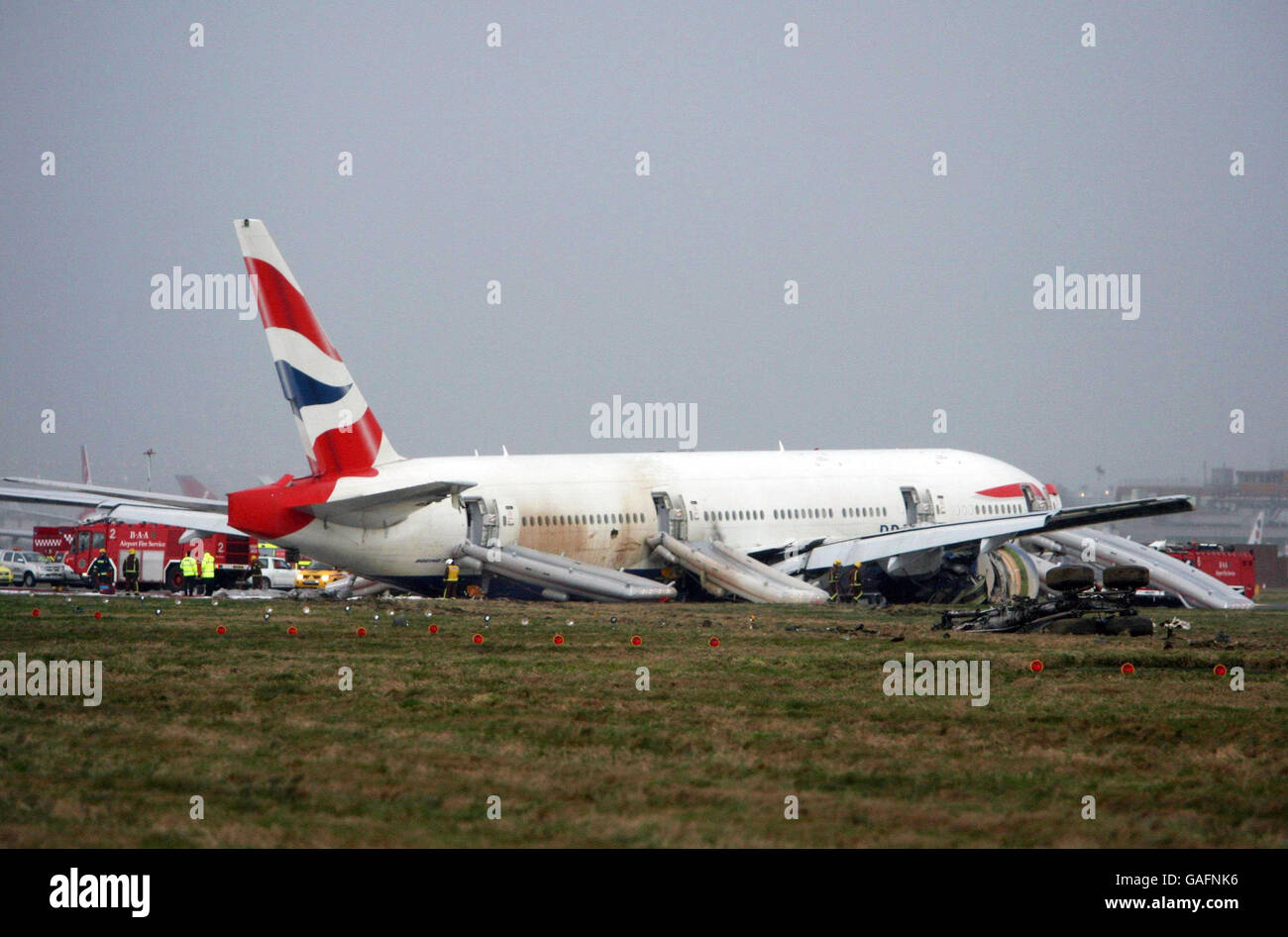 Heathrow airport incident Stock Photo - Alamy