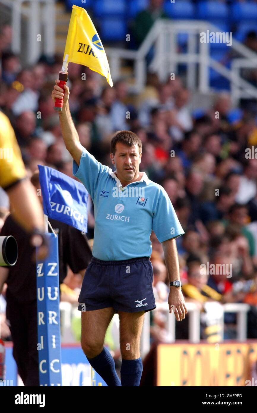 A touch judge raises flag hi-res stock photography and images - Alamy