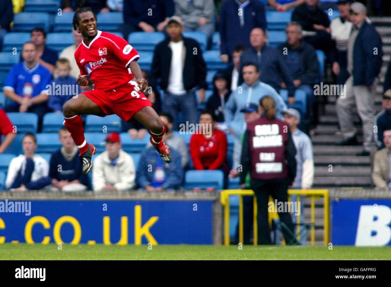 Nottingham Forest's David Johnson celebrates scoring against Millwall ...
