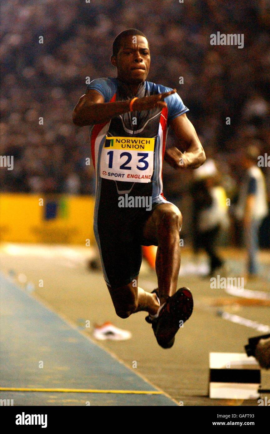 Athletics - Norwich Union British Grand Prix - Men's Triple Jump Stock ...