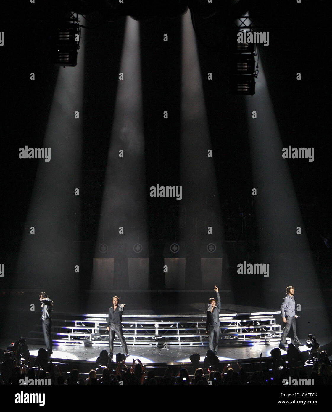 Take That In Concert - Manchester Stock Photo - Alamy