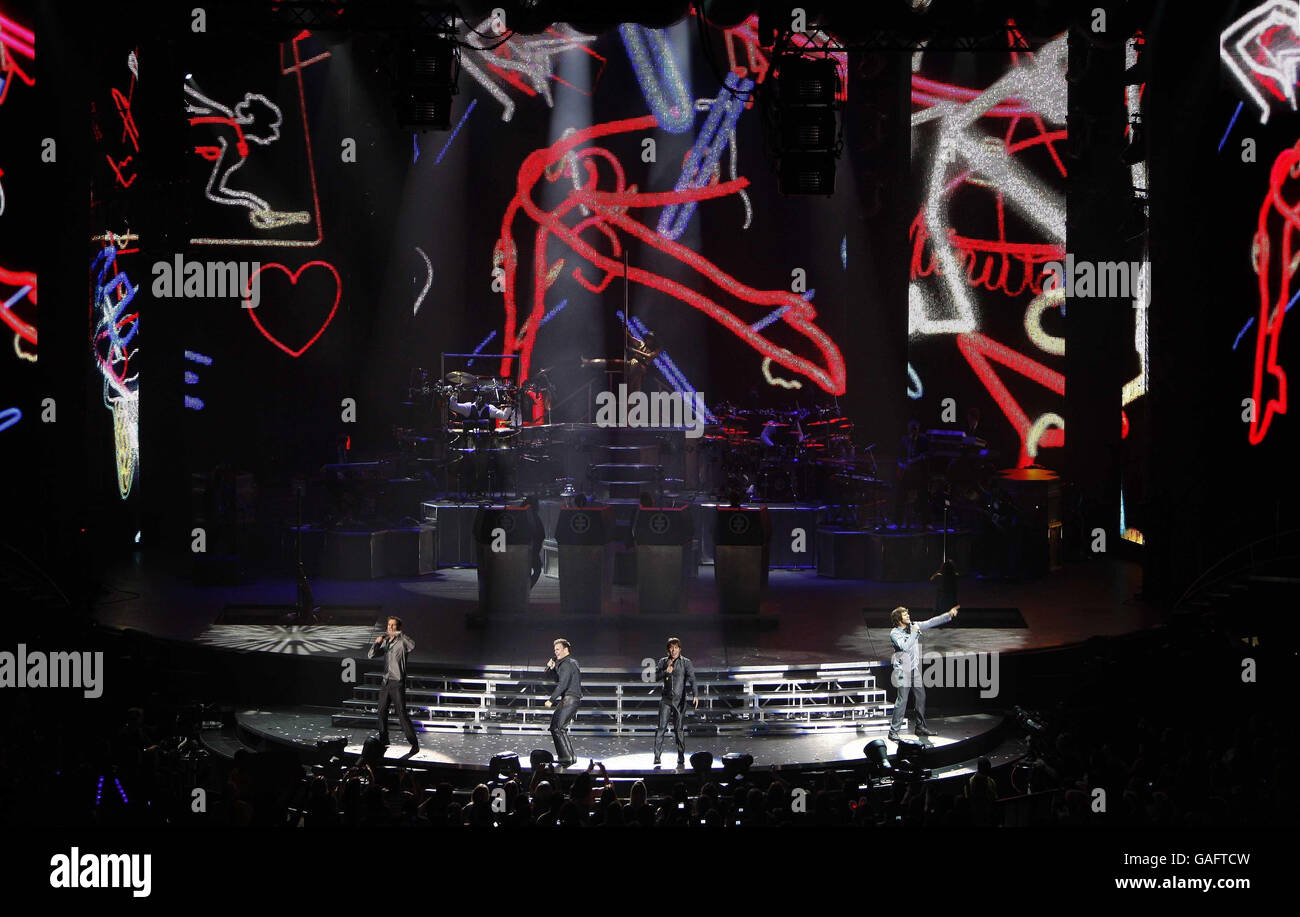 Take That In Concert - Manchester Stock Photo - Alamy